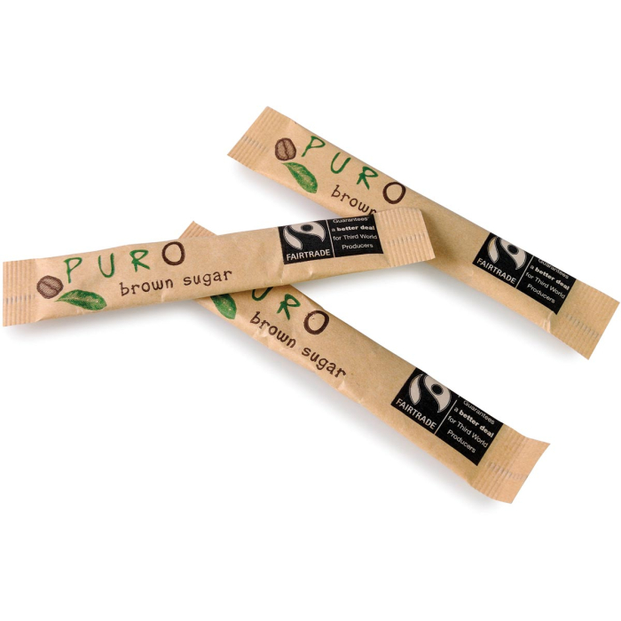 Puro suikersticks fairtrade, rietsuiker, 3 g, pak doos 1000 stuks kopen ...